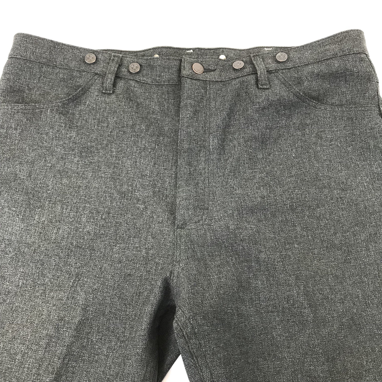 Wrangler Mens Pants Polyester Jeans Slacks Gray 82HK Vintage 40 x 29 | eBay