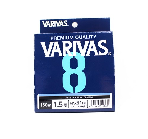 Varivas P.E Line Varivas 8 X8 Blue 150m P.E 1.5 Max 31lb (0694) | eBay