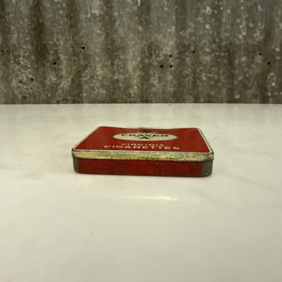 VINTAGE Large CRAVEN "A" TOBACCO TIN Virginia Cigarettes (empty) | eBay
