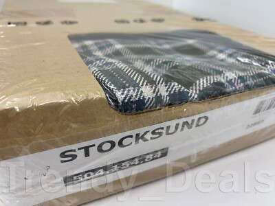 Ikea STOCKSUND Bench Ottoman Cover Segersta Multicolor Plaid 504.154.84 ...