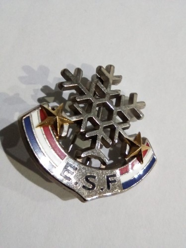 Broche Insigne Flocon ESF École Ski Français 2 Étoiles Decat 6 | eBay