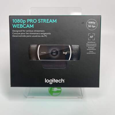 New Logitech 1080p Pro Stream Webcam 960-001211 97855135391 | eBay