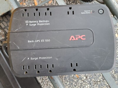 APC Back-UPS ES 550 BE550G 8-Outlet Battery Back Up Surge Protector, NO ...