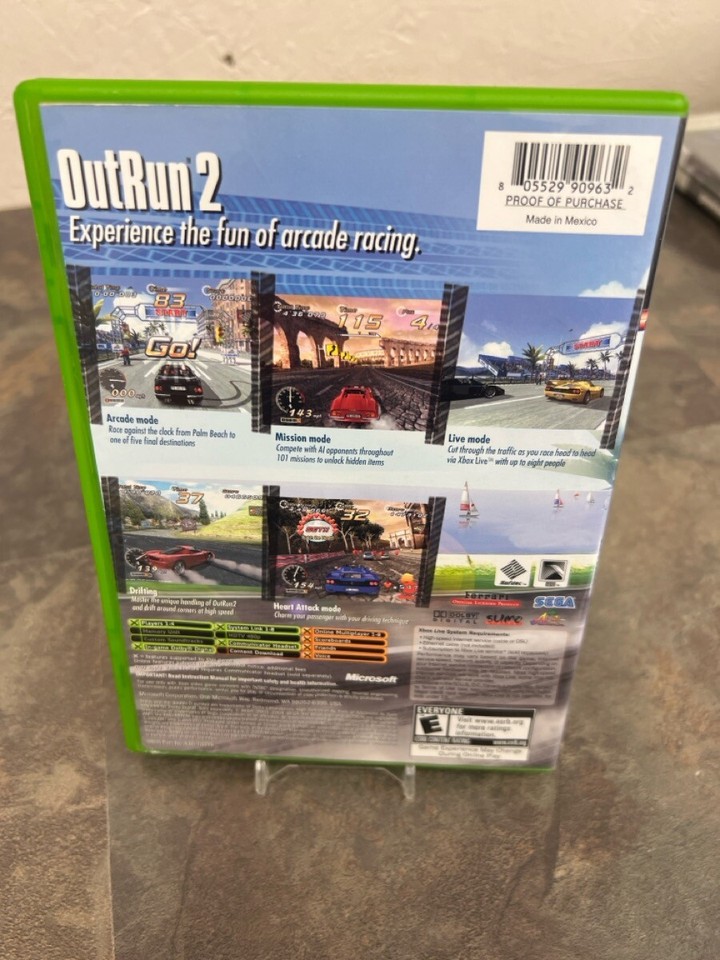 OUTRUN 2 MICROSOFT XBOX CIB (WBP005499) 805529909632 | eBay