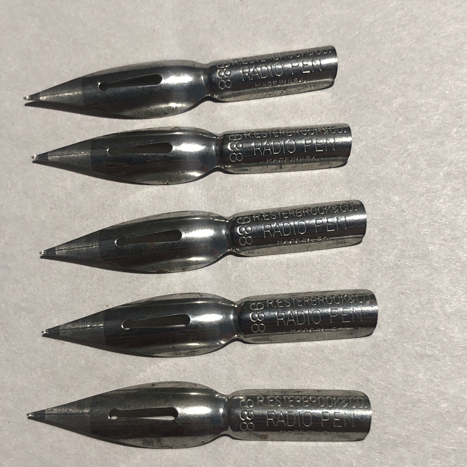 Lot Of 5 NOS Vintage R Esterbrook & Co 988 Radio Dip Pen Nibs New | eBay