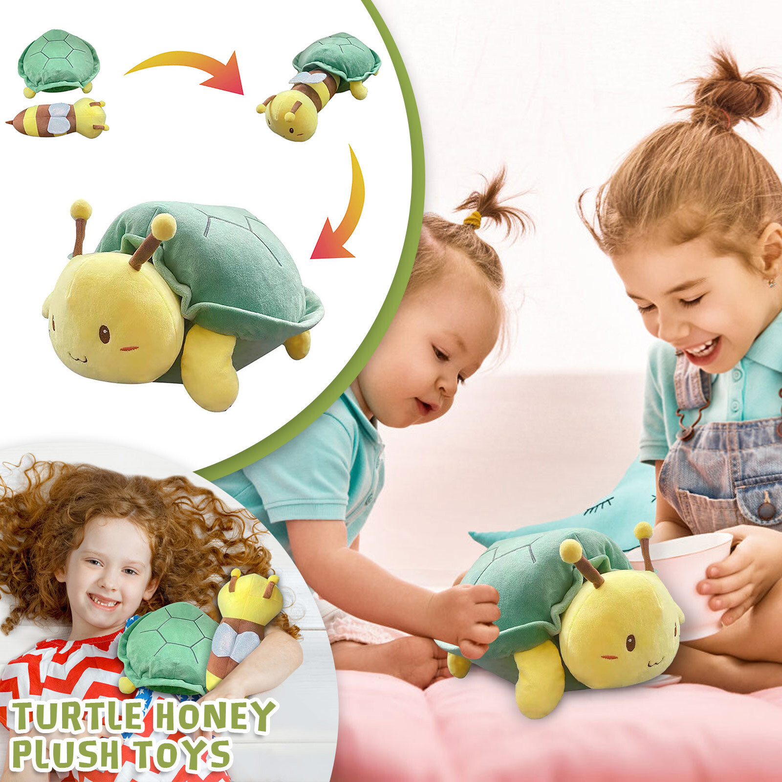 Creative Spoof Turtle Bee Stuffed Doll Turtle Shell Funny Plush Toy ...