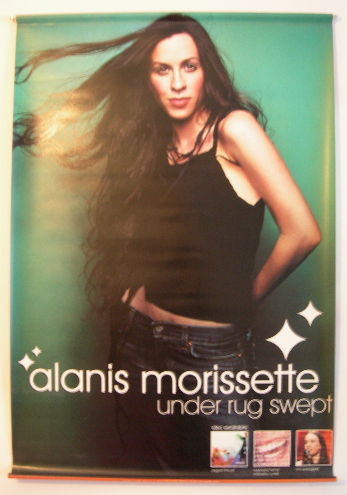 ALANIS MORISSETTE UNDER RUG SWEPT 2002 PROMO BANNER | eBay