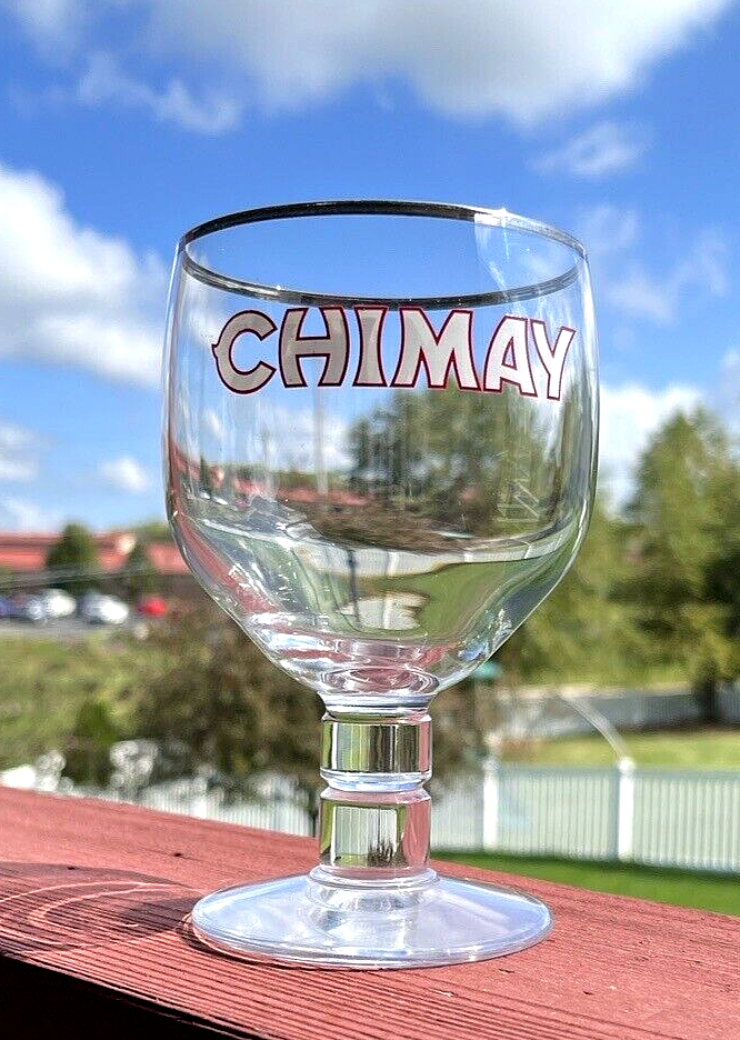 CHIMAY Belgian Trappist Ale Beer, Stemmed Chalice Goblet Style Glass ...