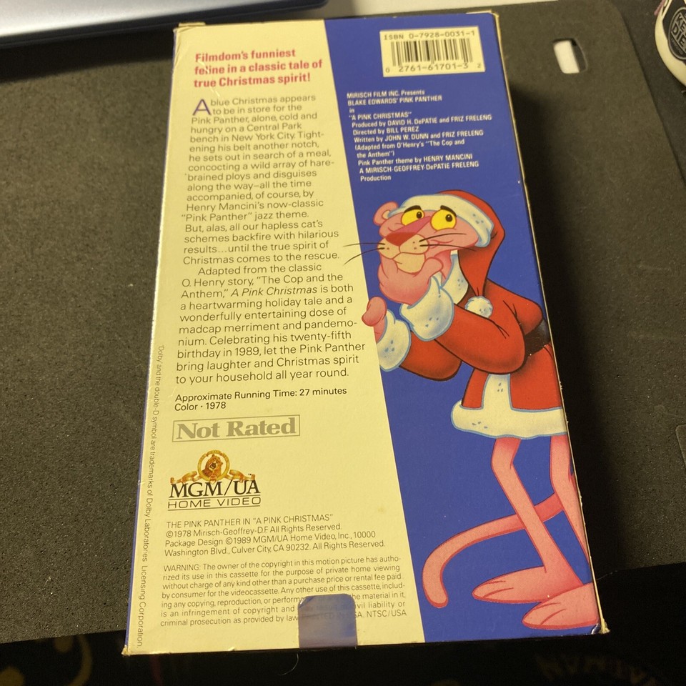 A Pink Christmas VHS starring the Pink Panther 27616170132| eBay