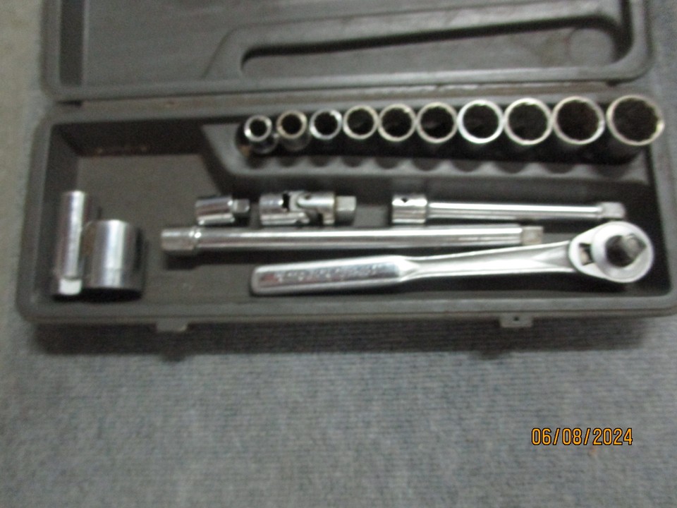 Vintage Craftsman 17pc 1/2" Dr Socket Set 12pt V Series | eBay