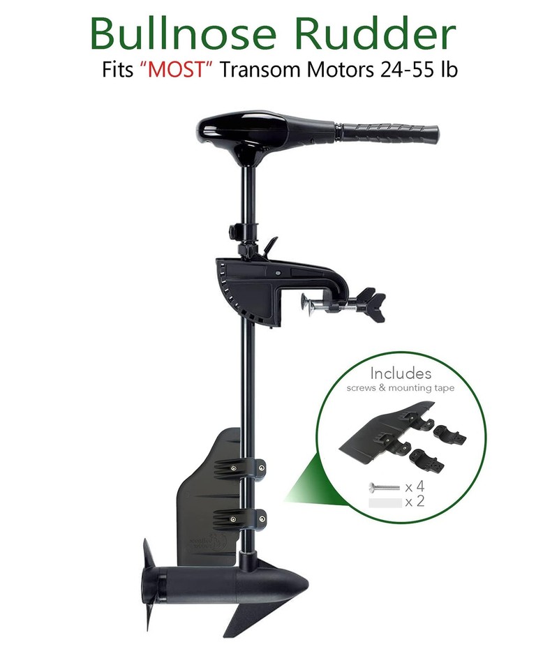 Bullnose Rudder clamp on boat rudder fits a 1.125" transom trolling ...