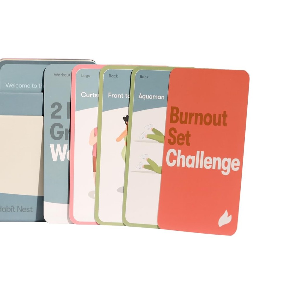 Bodyweight Elevate Exercise Cards: Home Workout Series Card Deck ...