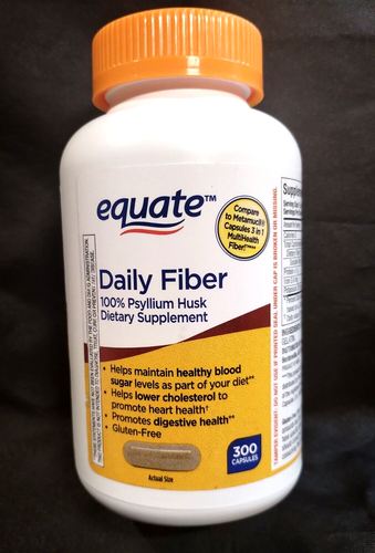 EQUATE..FIBER THERAPY..CONSTIPATION RELIEF..COMPARE V. METAMUCIL..300 ...
