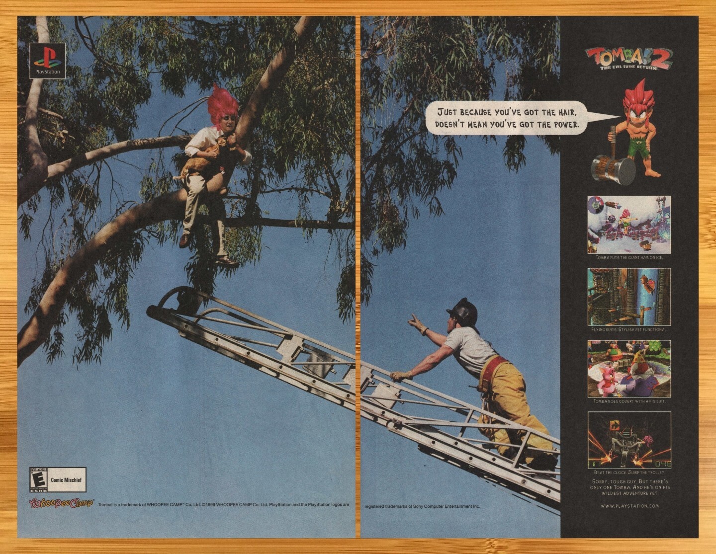 1999 Tomba! 2 PS1 Playstation 1 Vintage Print Ad/Poster Authentic Video ...