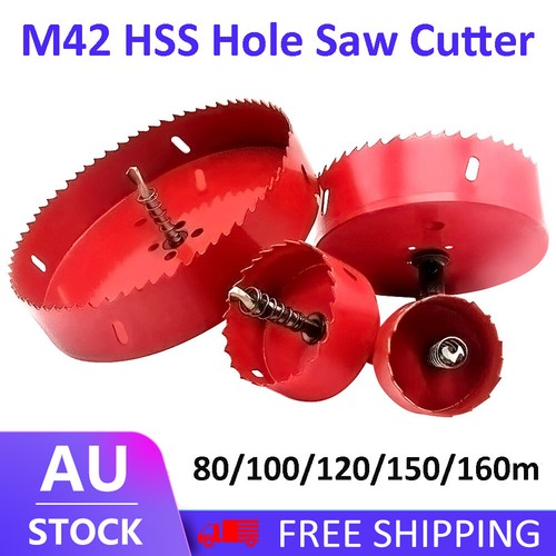 60mm-160mm M42 Bi-Metal Hole Saw with Arbor Metal sheet cutting wood ...