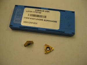 VARDEX Vargus 3ER 12W VKX Carbide Threading Insert, 2 Insert Lot | eBay
