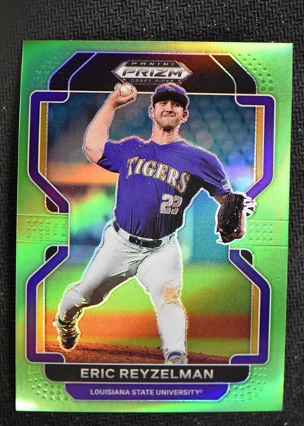 2022 Panini Prizm Draft Picks - Lime Green Prizm #PDP160 Eric Reyzelman ...