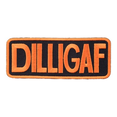 DILLIGAF Patch, Funny Biker Sayings Patches | eBay