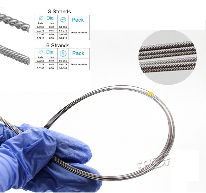 Dental Orthodontic Twisted fixed Lingual Retainer Wires Permanent ...