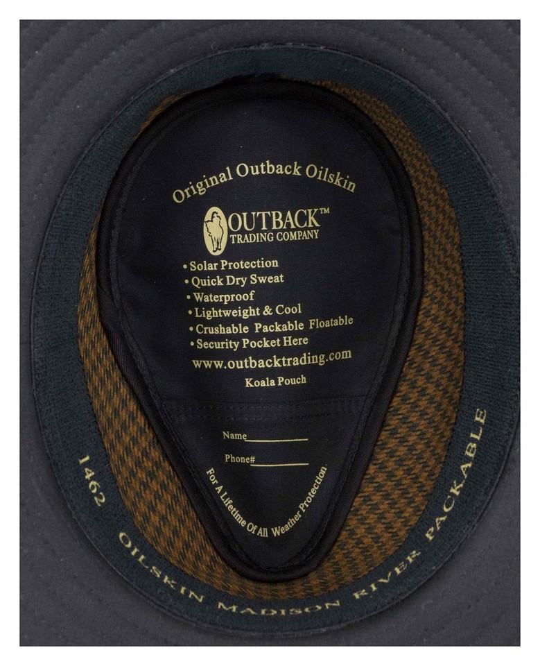 OUTBACK TRADING Unisex Madison River Oilskin Outback Hat (1462 ...