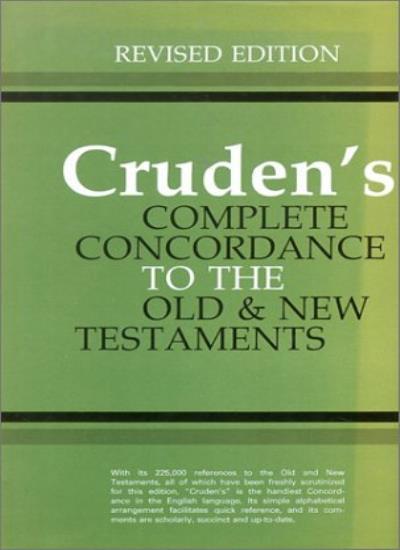 Cruden's Complete Concordance (Concordances) By Alexander Cruden ...