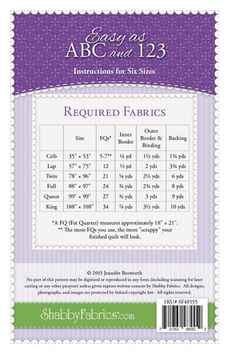 Easy As ABC Quilt Pattern | eBay