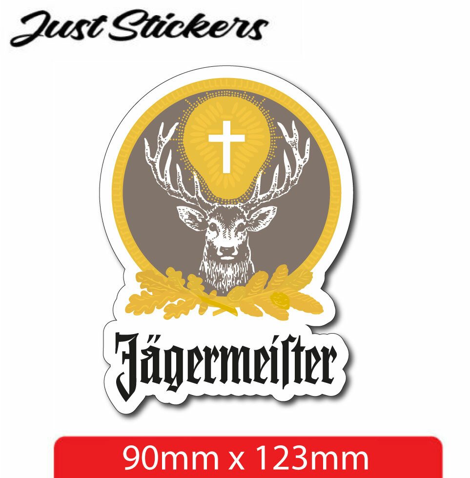 JAGERMEISTER I sticker bumper fridge car window esky ute LABEL colour ...