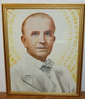 Large Saint Germain (Guy Ballard) Wood Framed Laminated Print "I AM" 34 ...