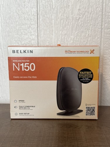 Belkin N150 Wifi Router 150Mbps 2.4GHz New Sealed | eBay