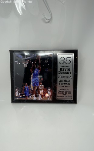 Kevin Durant Oklahoma City Thunder Number #35 NBA All Star Forward ...