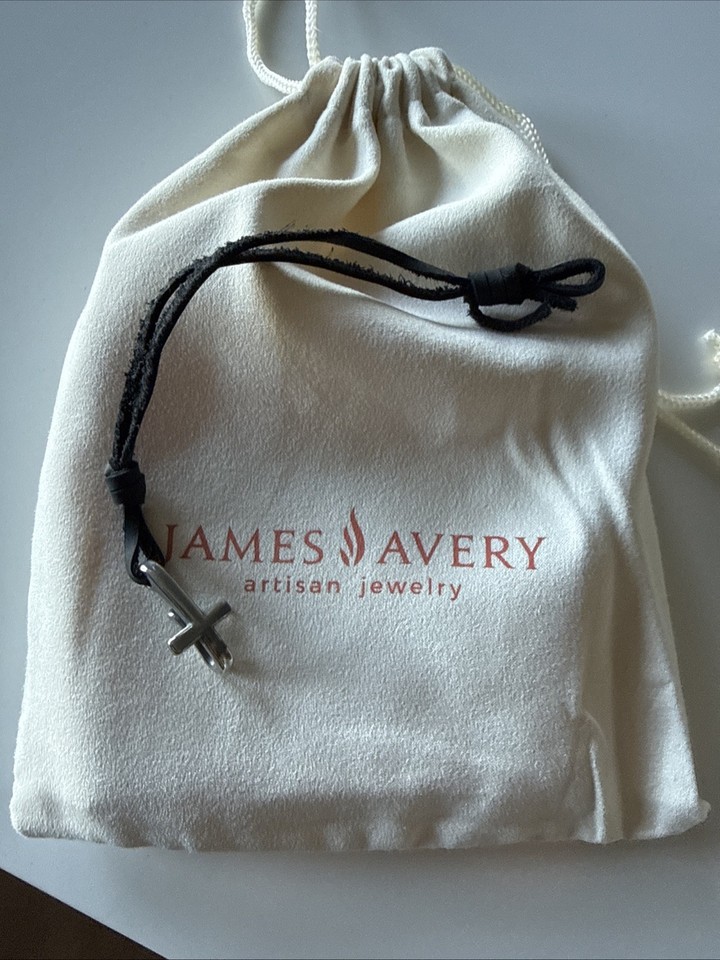James Avery Cross Hook-On Leather Bracelet | eBay