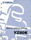 1983 Yamaha YZ80K Service Manual : LIT-11626-03-79 | eBay