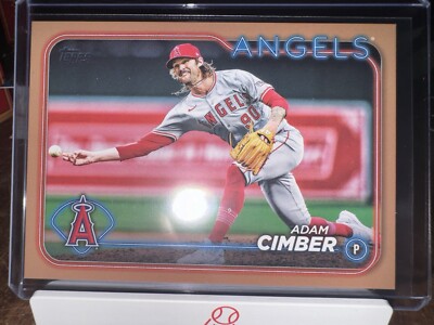 2024 Topps Update Series - Gold #US282 Adam Cimber 1393/2024 Angels | eBay