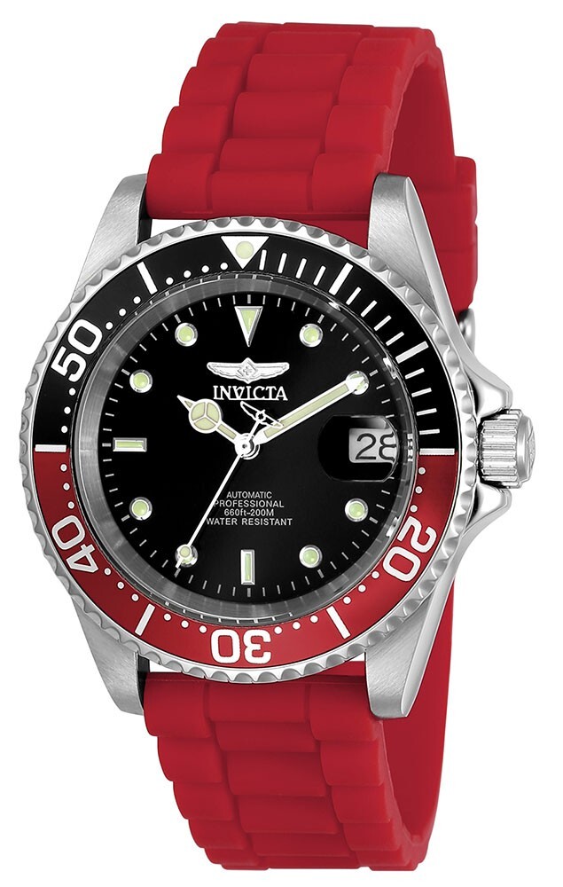 Invicta Pro Diver Automatic Men's Watch - 40mm, Red 23680 NEW | eBay