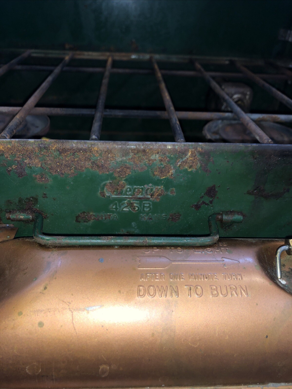 VTG Coleman 425b 2-Burner Camp Stove Stand (TESTED-works Great!) FREE S ...