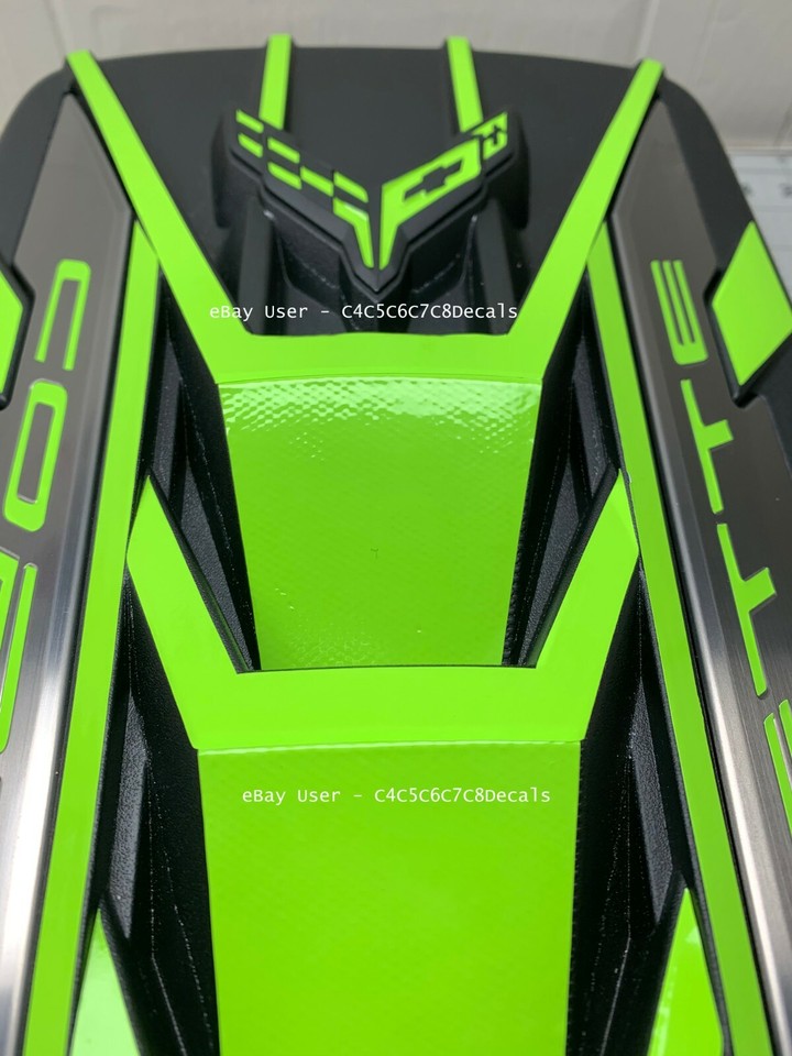 FITS Chevy Corvette StingRay C8 Engine Cover Decal 20 21 22 23 24 LOTS ...