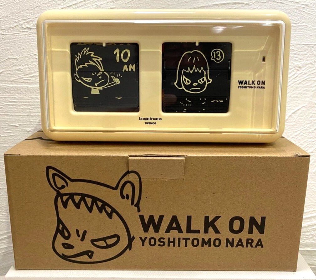 Yoshitomo Nara Original Design Table Flip Walk On Clock Patapata beige New | eBay