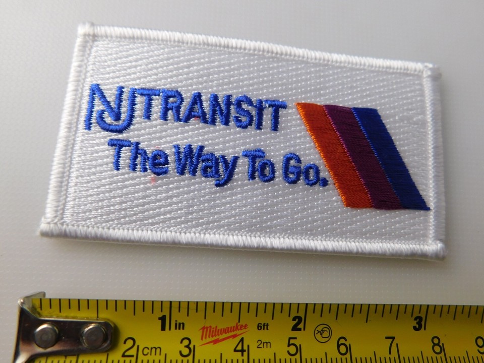 NJT NJ TRANSIT THE WAY TO GO EMPLOYEE PATCH UNIFORM BADGE BUS TRAIN NEW ...