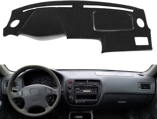 Black Dashboard Sun Shield Cover Protector Mat Carpet Pads Fits 96-00 ...