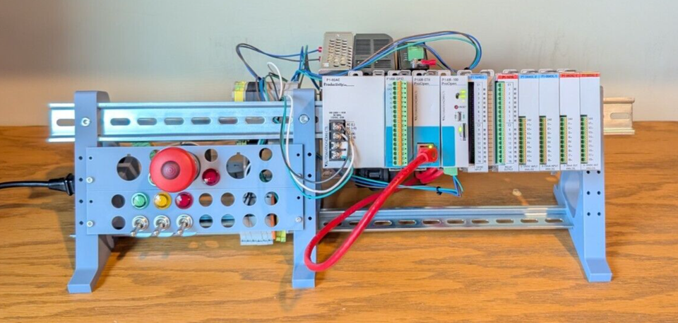 PLC Trainer DIN Rail Stand: Allen-Bradley/Siemens/Omron/Mitsubishi ...