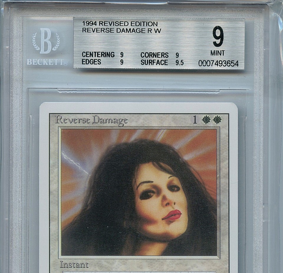 MTG Revised Reverse Damage BGS 8.5 NM-MT+ Magic Card WOTC Amricons 3654 ...