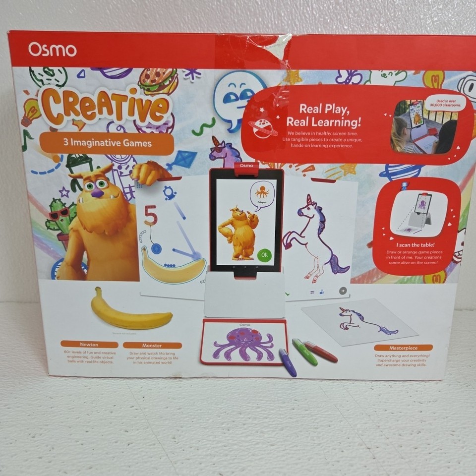 Osmo Creative Starter Kit for Fire Tablet - White 901-00035 --3 Games | eBay