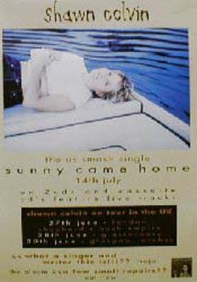 SHAWN COLVIN "SUNNY CAME HOME" U.K. PROMO POSTER - Folk Rock Music | eBay
