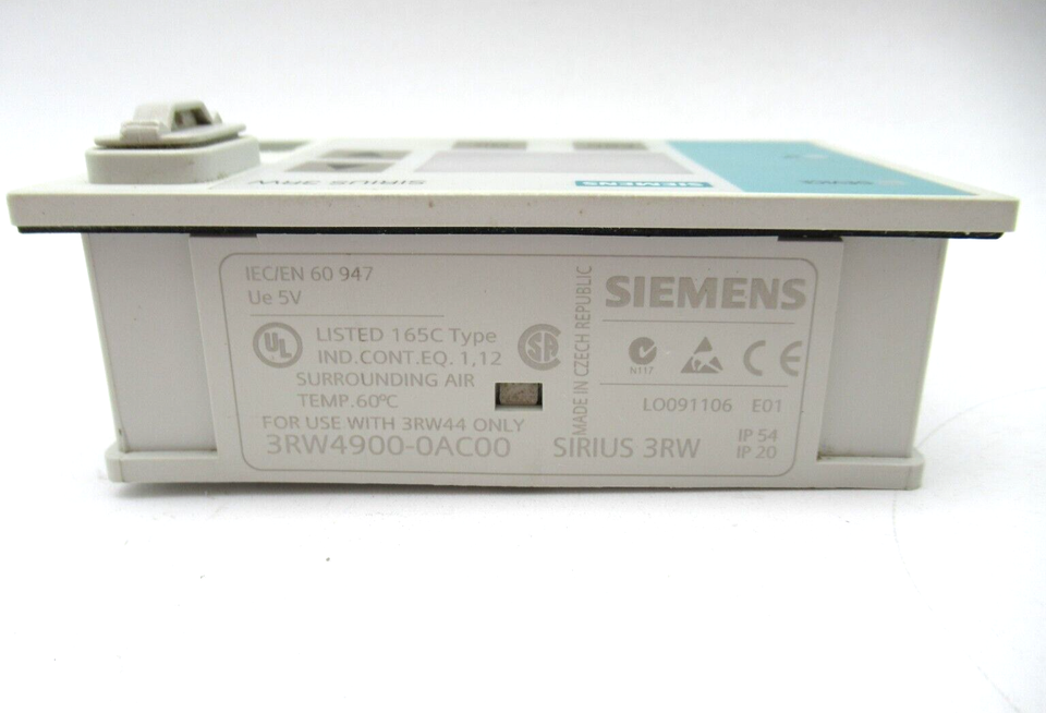 Siemens Sirius 3RW 3RW4900-0AC00 External Display & Control Module for ...