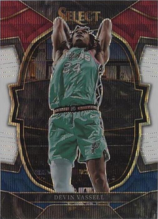 2022-23 Panini Select - Concourse Devin Vassell #64 Tri-Color Prizm for ...