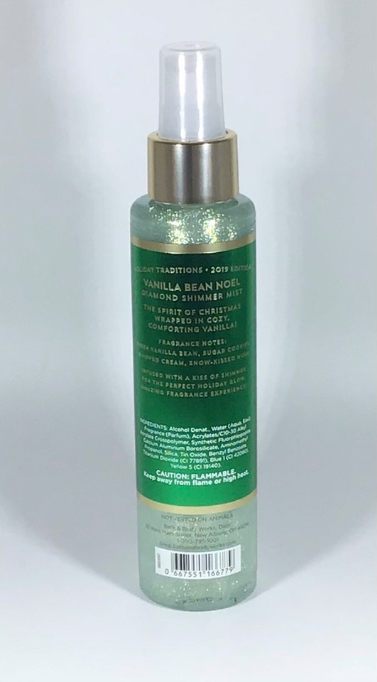 Vanilla Bean Noel Diamond Shimmer Mist Spray 4.9 fl.oz. New Bath & Body ...