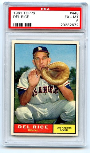1961 Topps Del Rice #448 PSA 6 Los Angeles Angels | eBay