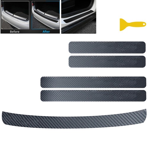 Car Doors Plate Sill Scuff Cover Guard Plate Sticker Anti Scratch Decal ...