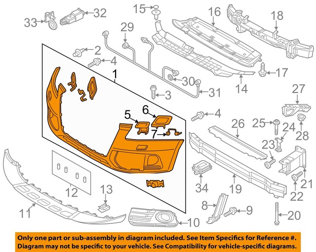 Audi 8R0807065GRU Genuine OEM Bumper Cover for sale online | eBay