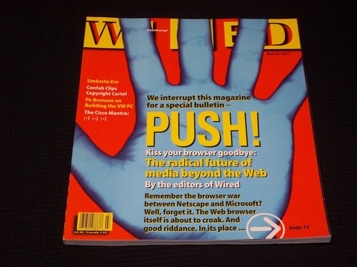 1997 MARCH WIRED MAGAZINE - PUSH! NICE FRONT COVER - L 18354 | eBay